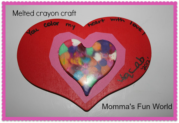 Momma's Fun World: You color my heart with love.....CRAFT!!