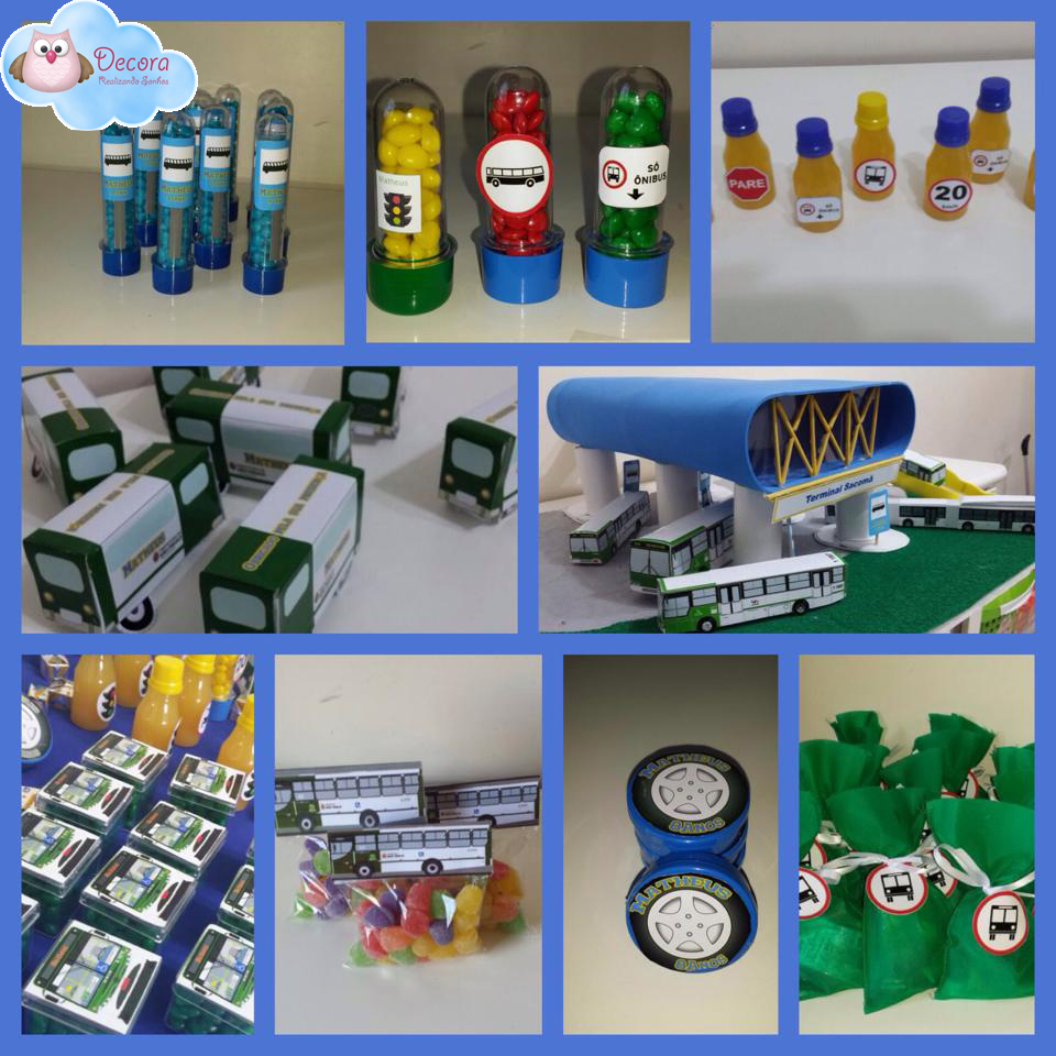 Decora: Aniversario tema Terminal de Ônibus