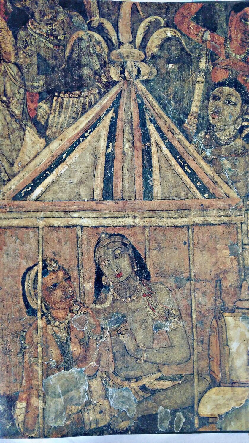 Art Treasures of India: Scene from the Simhala Avadana Jataka Story