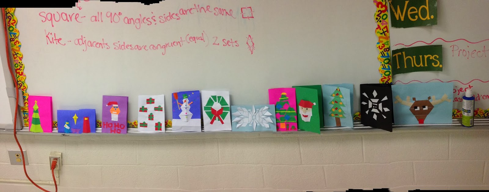 High School Math Fun: Math craft for the holidays