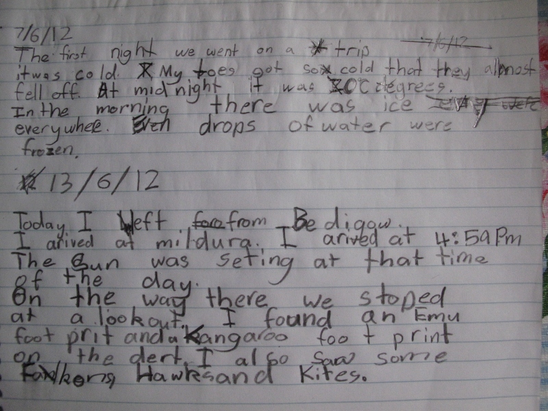 Faraway Five: Kids Journal Entries