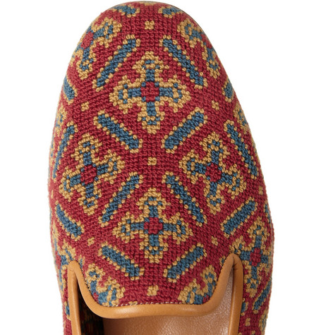 His Wardrobe Upside Down: STUBBorn velvet slippers from Stubbs and Wootton