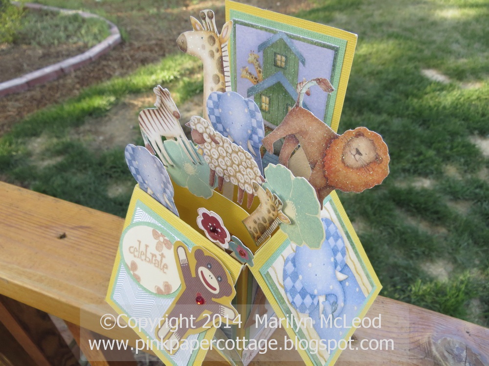 PINK PAPER COTTAGE: SAFARI ANIMALS CARD IN A BOX.
