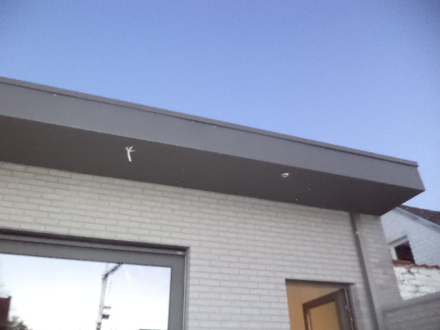 Verbouwing in Burst: Aluminium oversteek terras