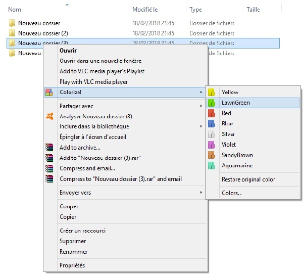 Astuce! :Créer des dossiers de couleurs différentes dans Windows