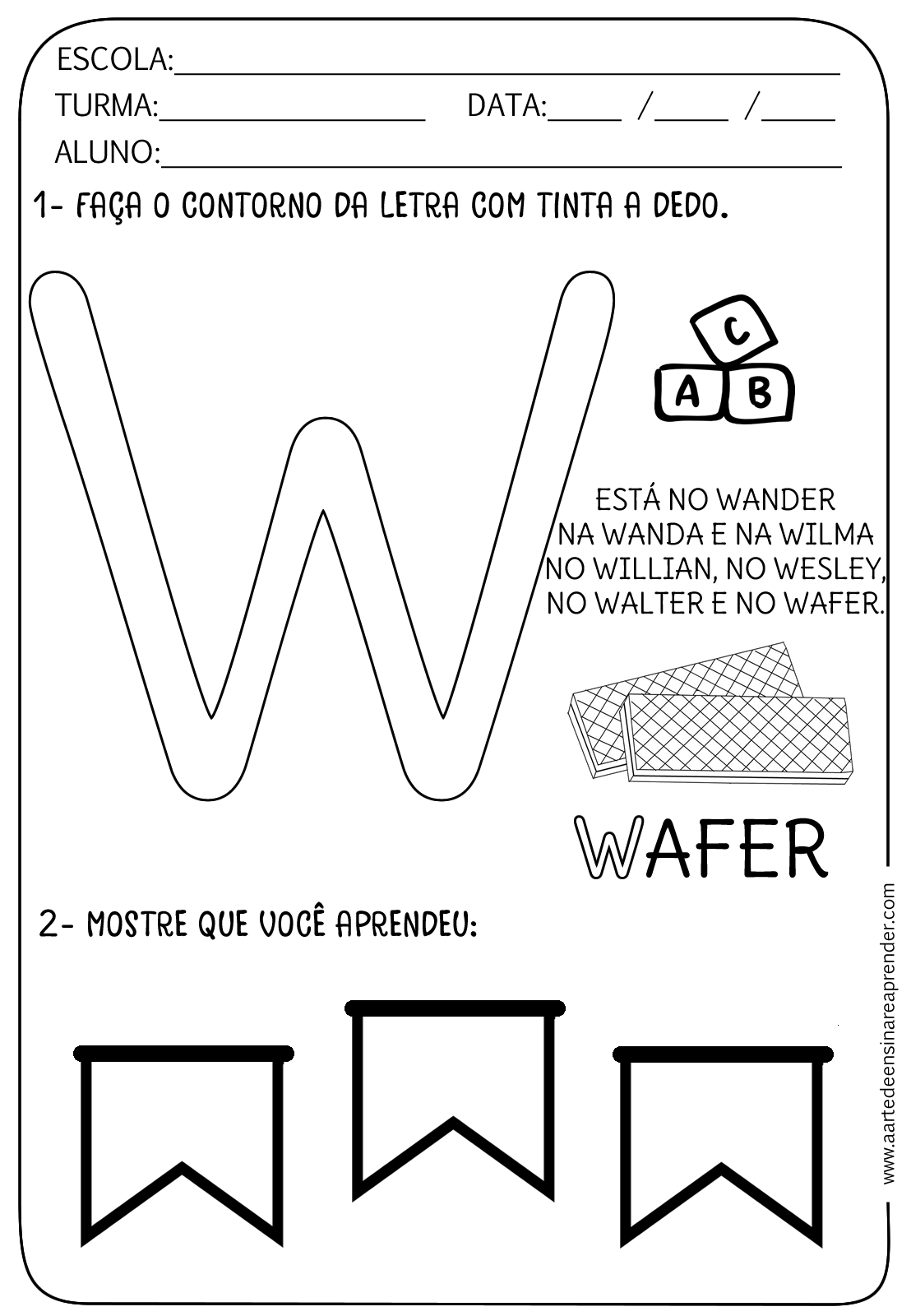 Letra W Para Colorir 6 Letra W Letras | Porn Sex Picture