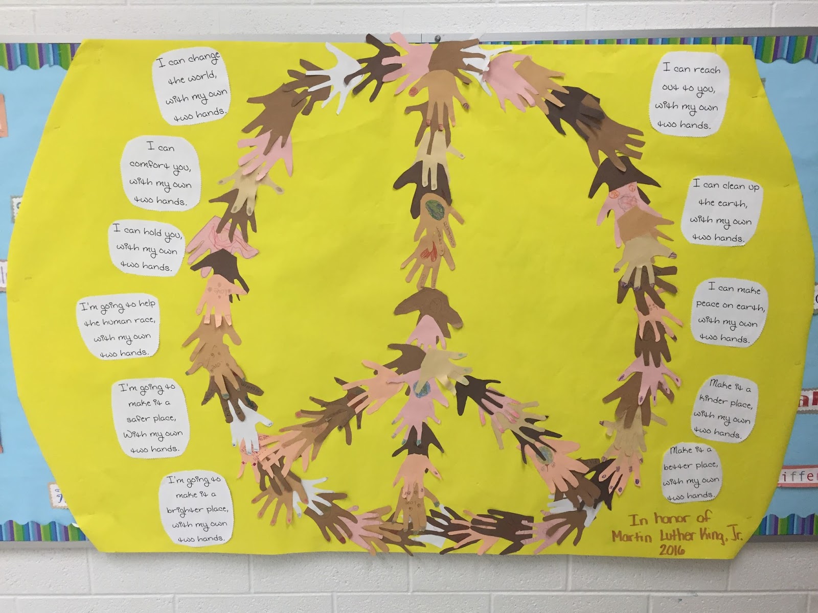 Mr. Kefgen's 1st Grade Class: MLK Respect Circle Project
