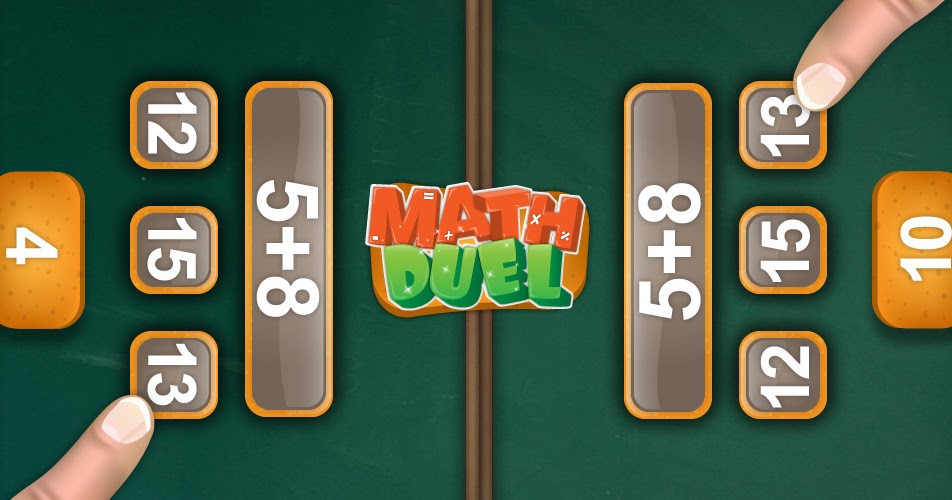 Math Duel: 2 Jugadores Juegos Matemáticos