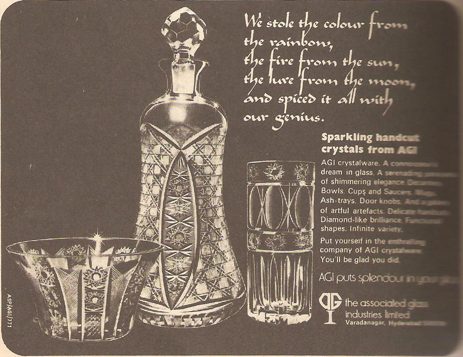 Glass Vintage Advertisement - Classic Indian Advertisements