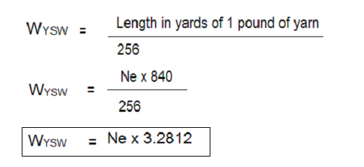 Spinners World: YARN COUNT CONVERSION FROM ONE TO ANOTHER SYSTEM