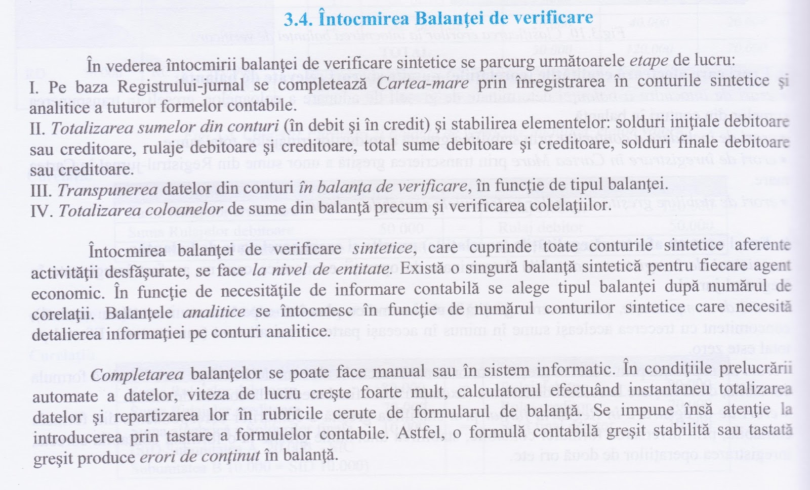 PROFU ECONOMIST: ÎNTOCMIREA BALANŢEI DE VERIFICARE
