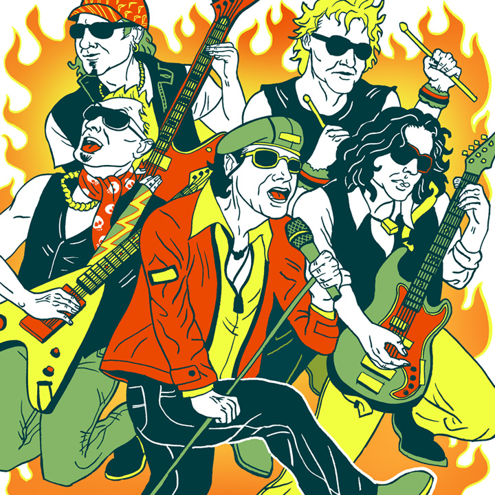 Julia Minamata Illustration -- the blog: The Scorpions for the Weekly Alibi