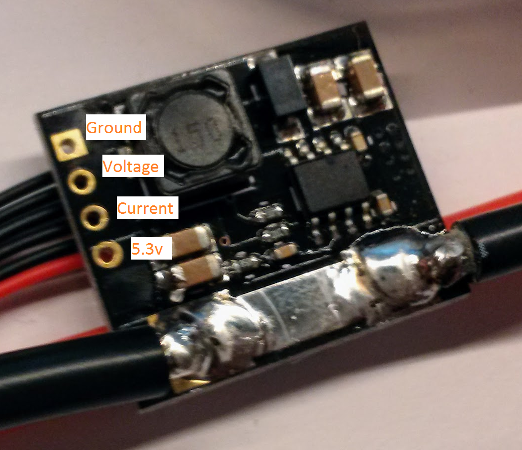 Sub-250g & Other Multi-Rotors: Current / Voltage Module - Voltage Divider