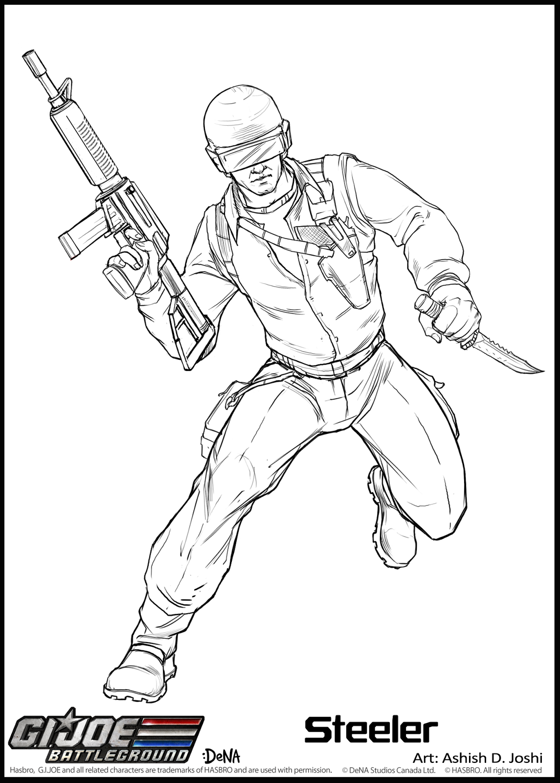 ATOMIC HERMIT: G.I.JOE Battleground line Art