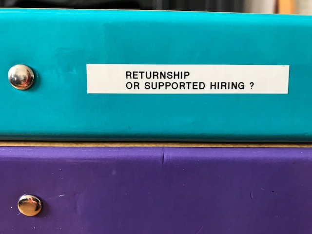 Women returners: Back to your future: Returnship or Supported Hiring ...