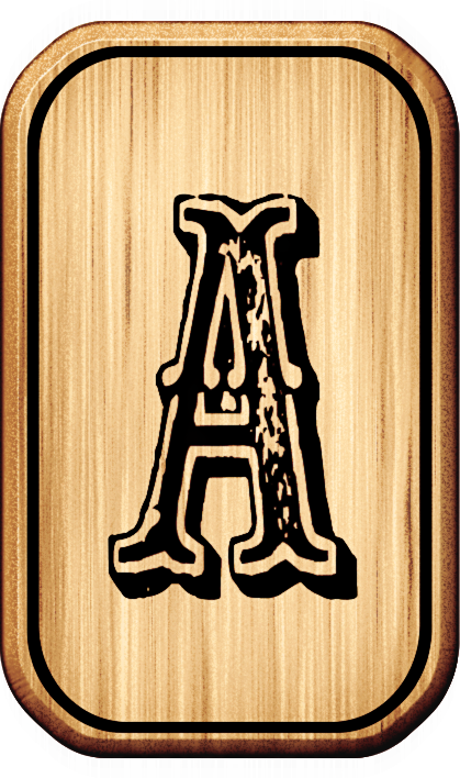 Abecedario Vaquero en Madera. Wooden Cowboy Alphabet. - Oh my Alfabetos!