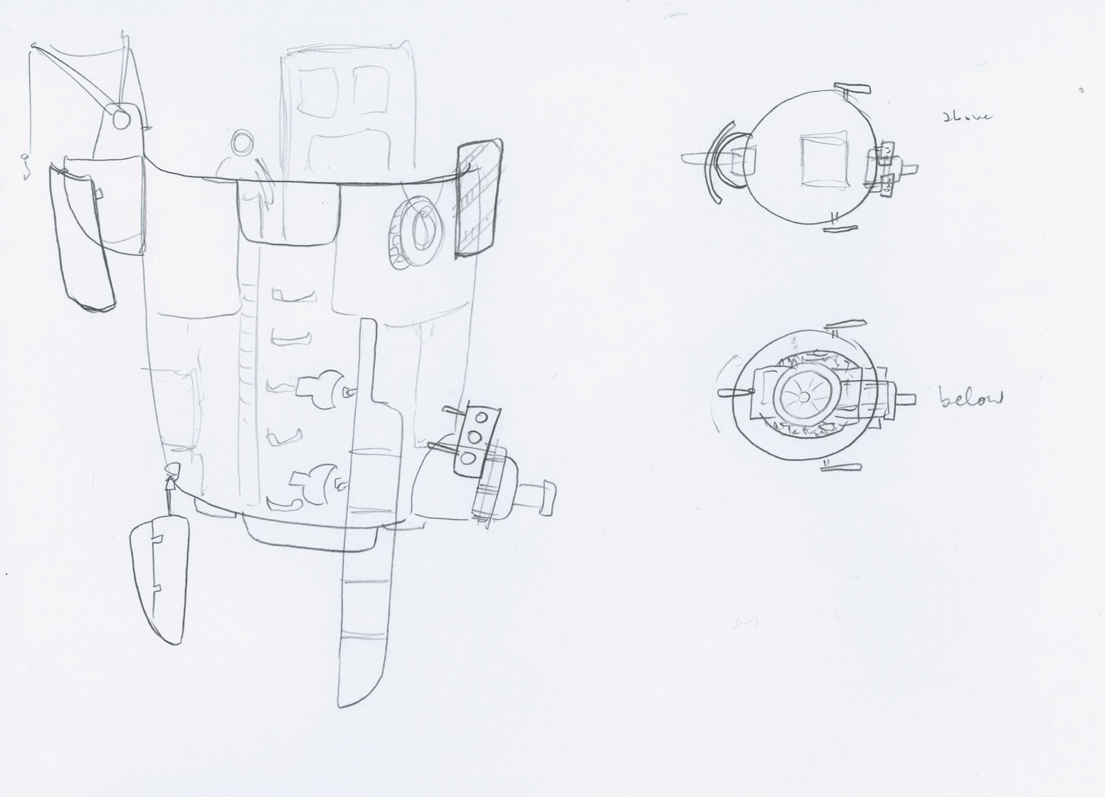 Dave's Model Workshop: Sci-Fi build - further sketches and adapting as ...