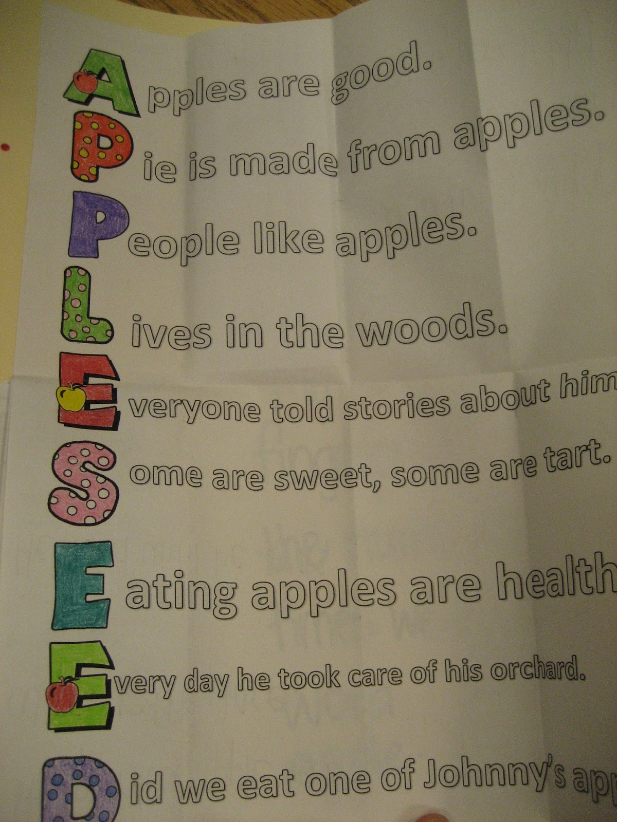 My Teaching Experiences: Johnny Applessed