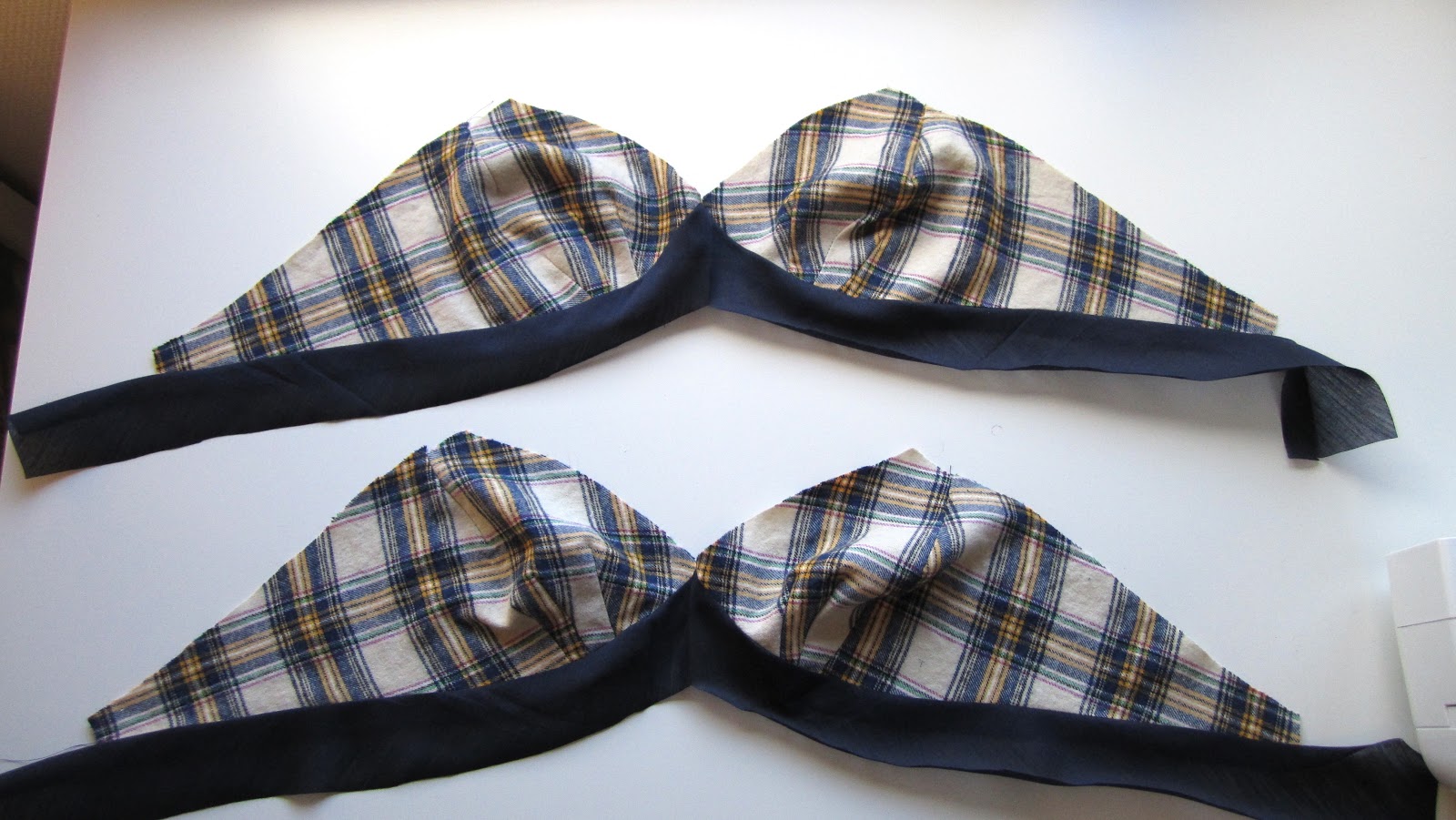 A Few Threads Loose: Lingerie Sew-Along: Binding the top of the bra, Part 4