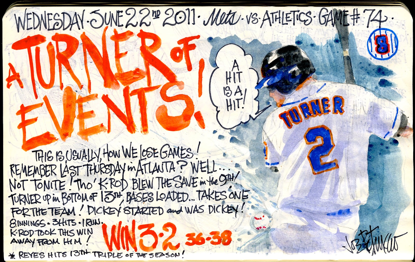 Sketching the Mets’ Season (in Color When They Win) - The New York Times