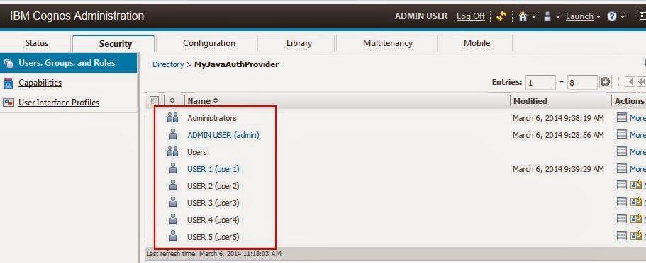 Business Analytics: Setting up IBM Cognos BI security using Java based Custom Authentication ...
