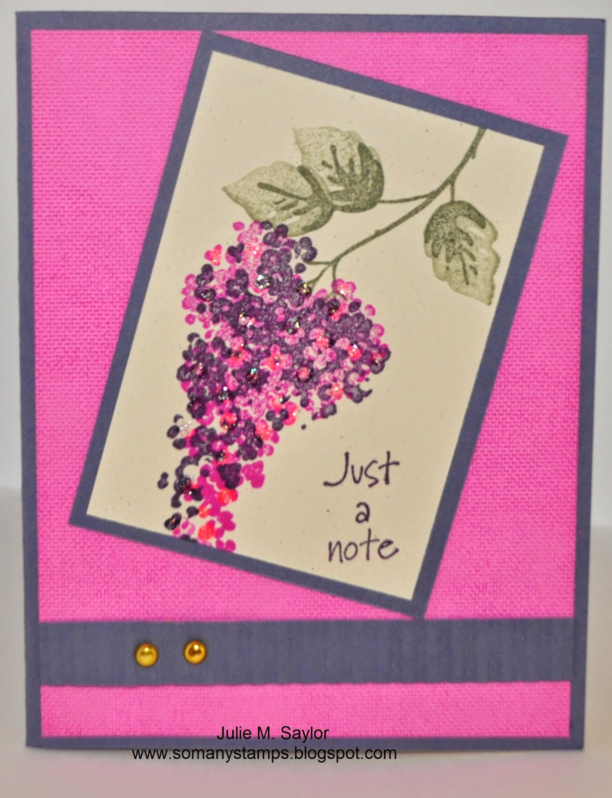 So Many Stamps: Just a Note cards