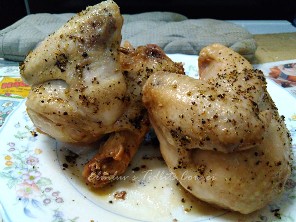 Elinluv's Tidbits Corner: Smoked Black Pepper Chicken