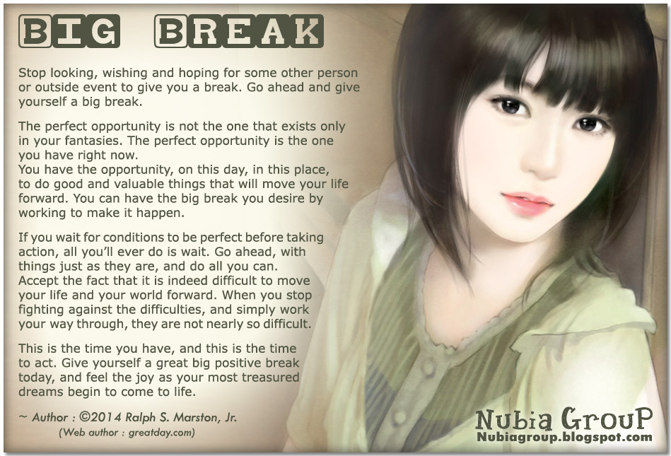 * Nubia_group Inspiration *: Big break