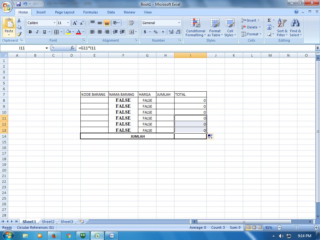 TUTORIAL MEMBUAT DATA PENJUALAN DI MICROSOFT EXCEL