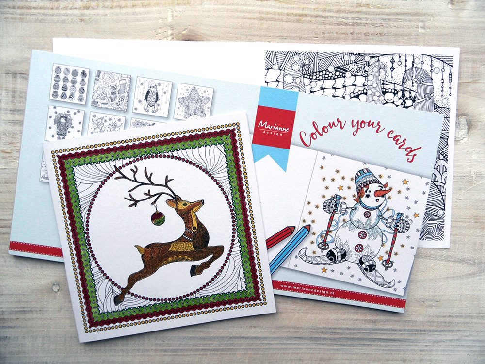 Marianne Design Blog: Color your cards