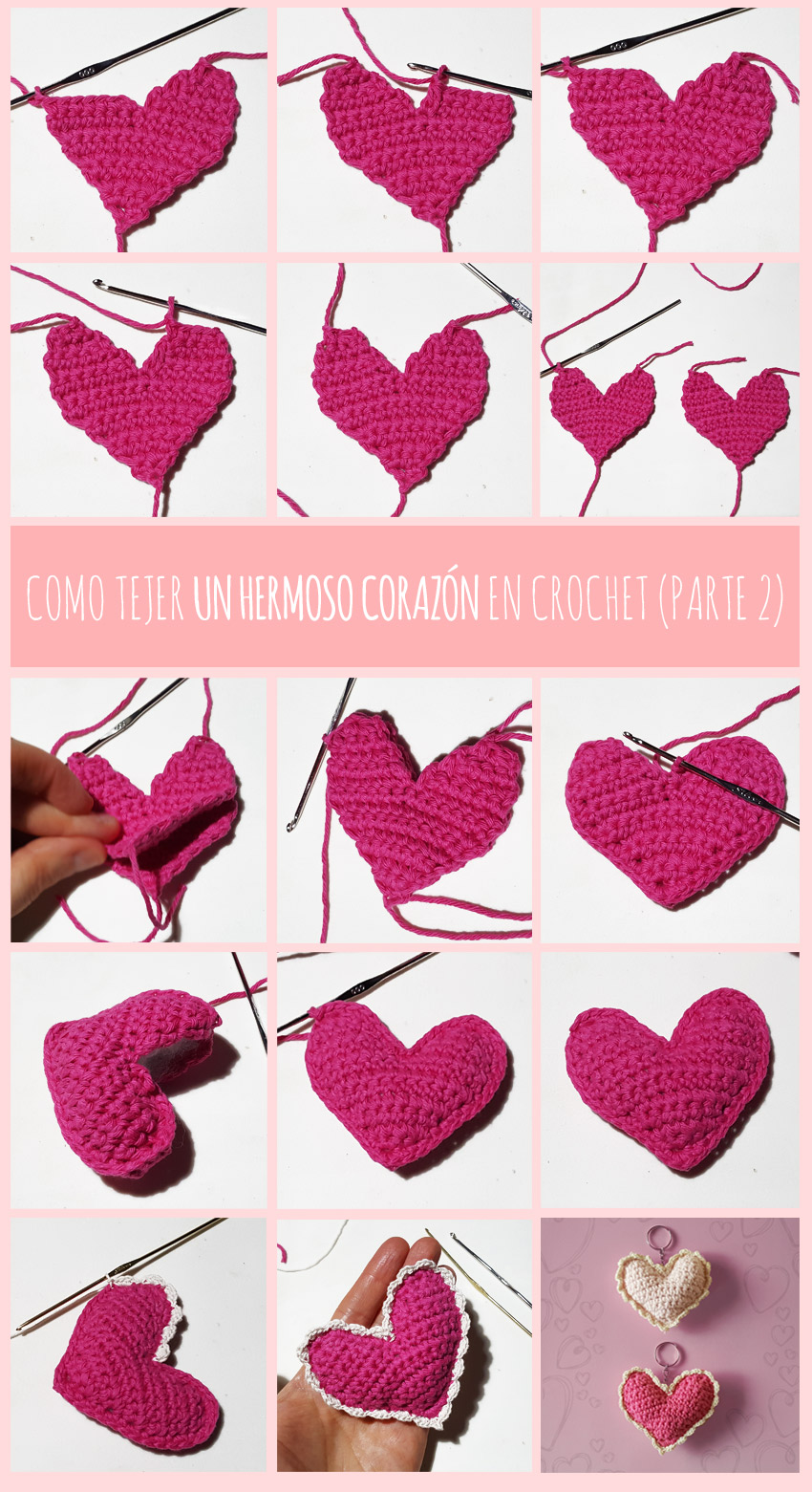 cosicasraquel: Post Invitado Vivir Vintage Patrón Corazón de Crochet