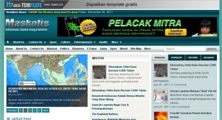 Glest Computer: Mas Paper, Template Bonus untuk Pengunjung Setia ...