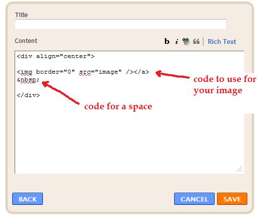 Sassy Sanctuary: How to add a photo-bar below your header.