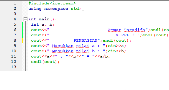 Operasi Codingan C++ Dasar Untuk Pemula