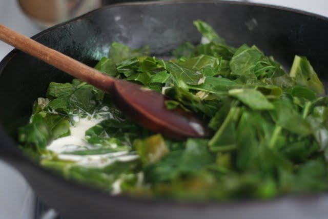 Creamy Baby Collards ~ Healthy Eating for Ordinary People