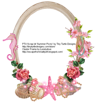 Escape From Reality Blog: FTU 'Summer Picnic' Cluster Frames