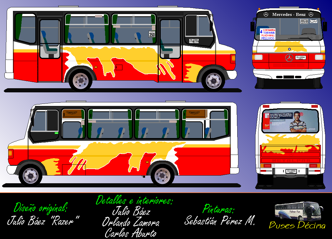 Diseños de buses del Sur de Chile: Buses urbanos de la 10ª Región