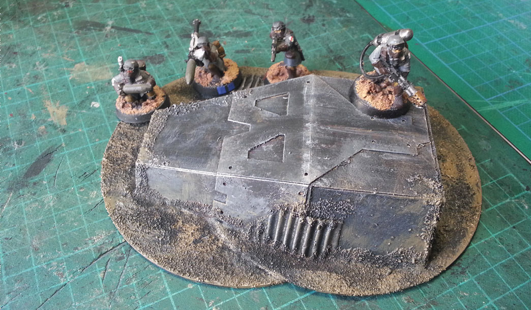 Captain Stainguard 40k Scratch Building : Space Marine Drop Pod Rubble