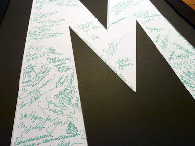 Inkblot Paper Designs: DIY Wedding Letter/Monogram Sign In Board