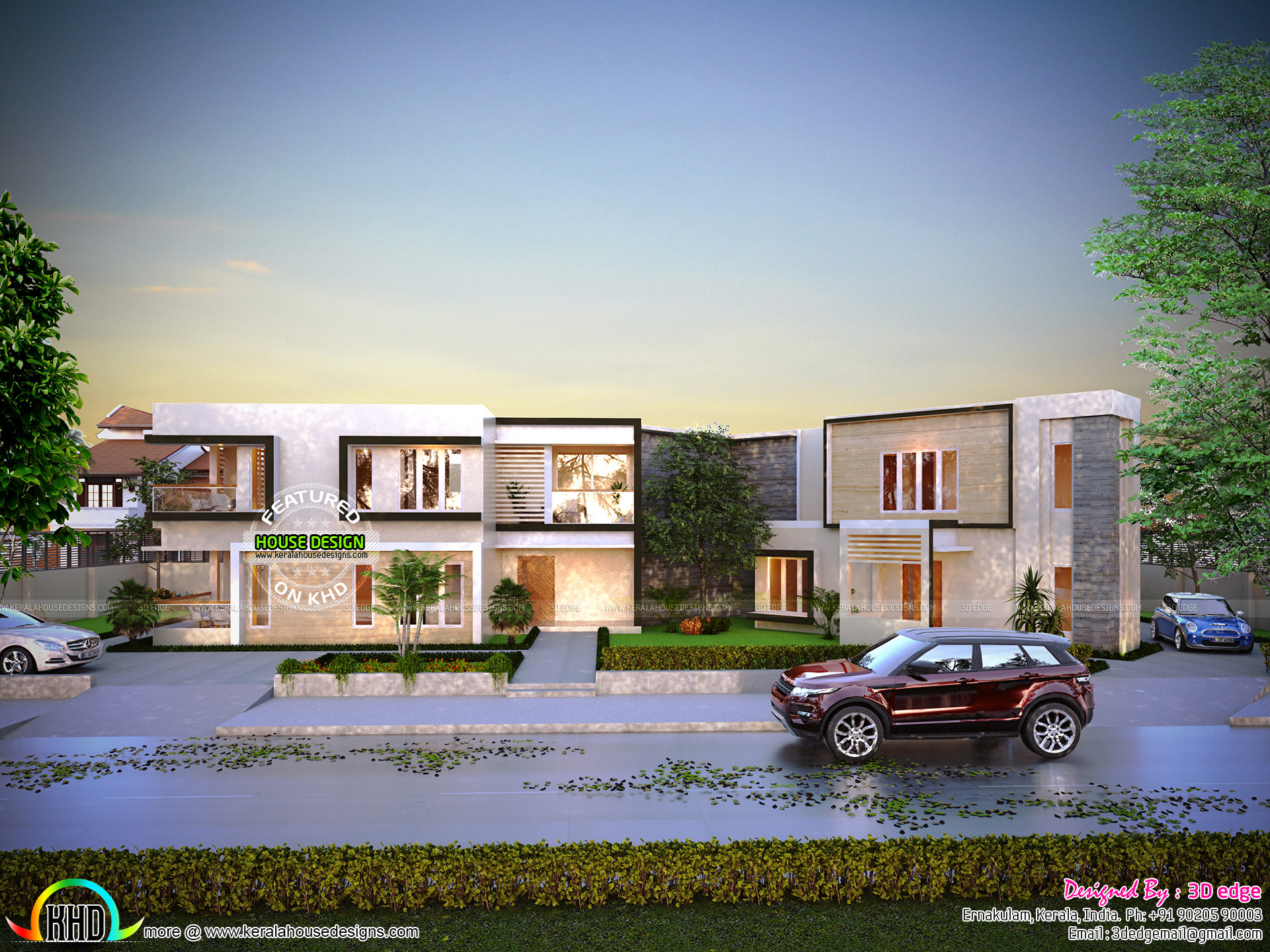 Dual villa with common wall