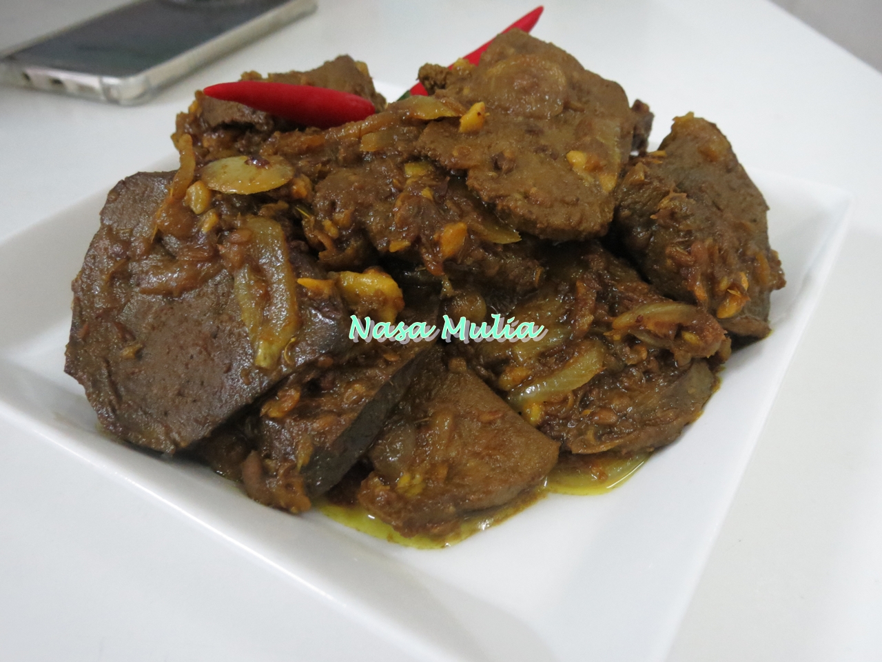 warna warni hidupku..............: Hati Lembu Goreng Berjintan