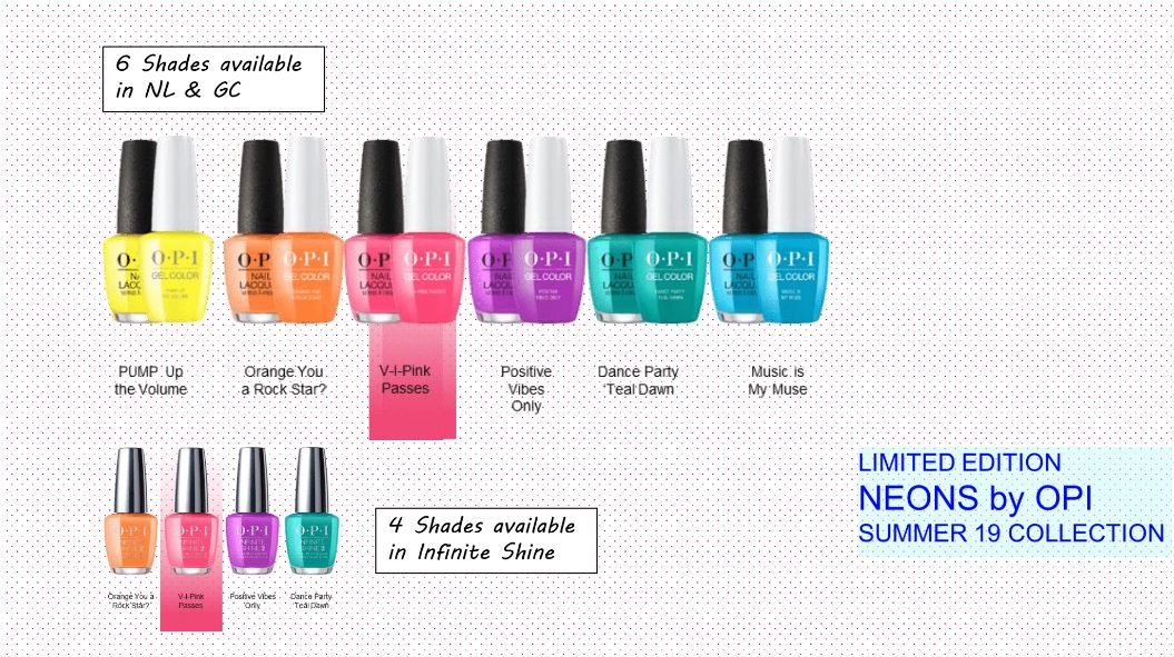 OPI NEON Summer Collection 2019 - TuongVyLaLa
