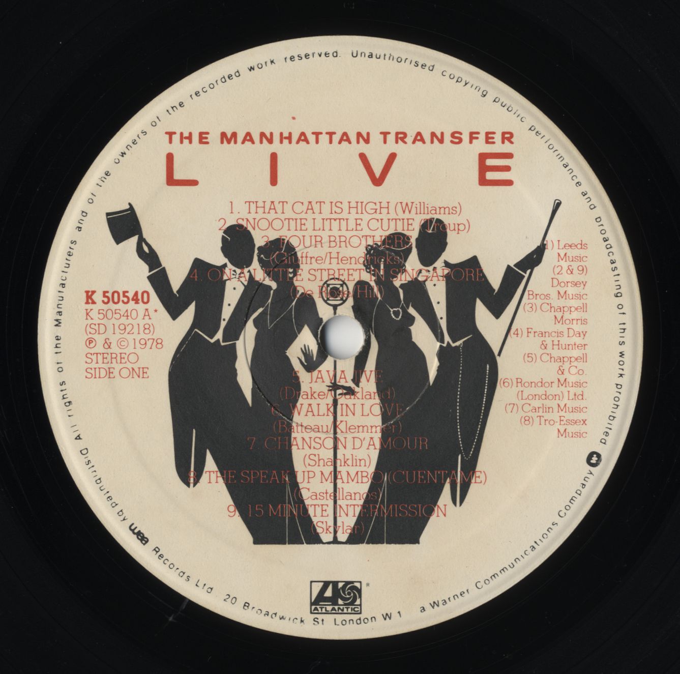 The Manhattan Transfer 1978 Live