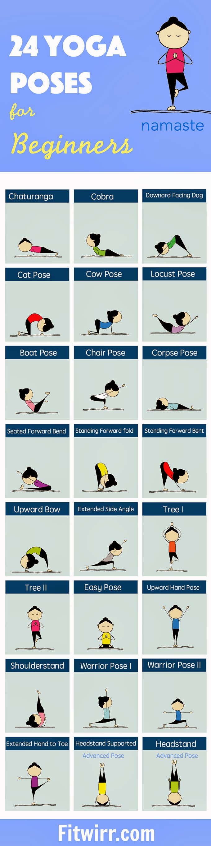 24 Yoga Poses for Beginners