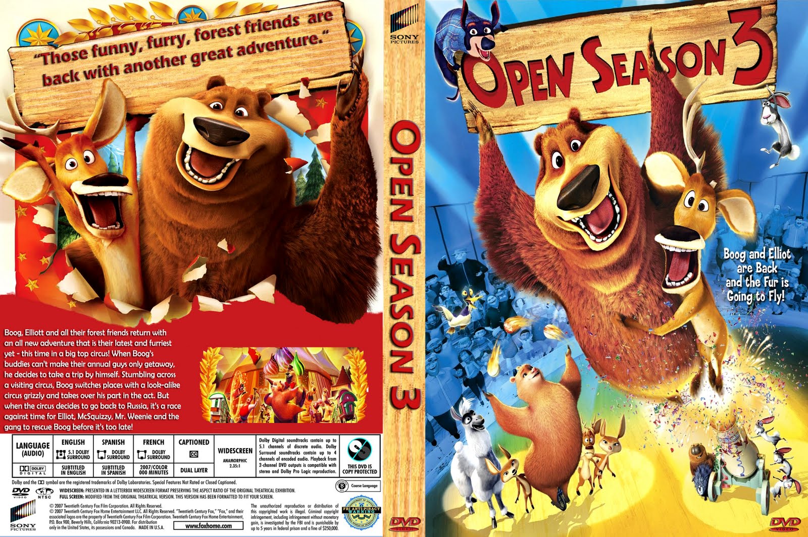 PELICULAS INFANTILES EN DVD: OPEN SEASON 3