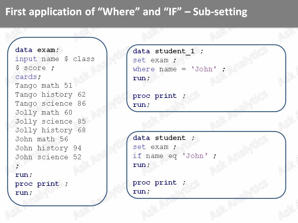 Ask Analytics: IF ... else statement in SAS