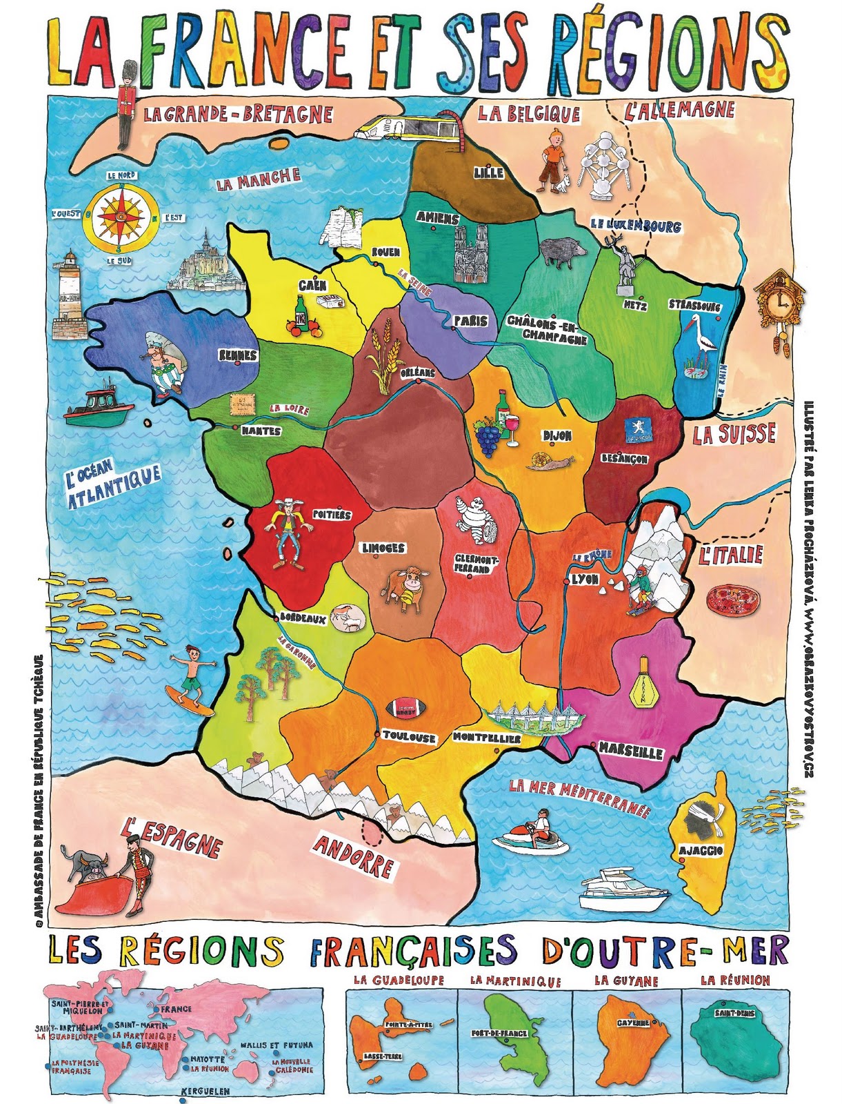 Quinto de Primaria colegio "Santa Isabel": CARTE DE LA FRANCE ET SES ...