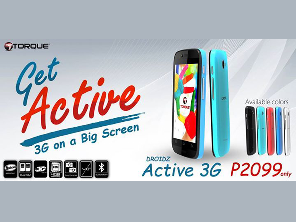 Torque Droidz Active 3G Announced: 4-inch WVGA, 3G, Priced At Php 2,099 ...