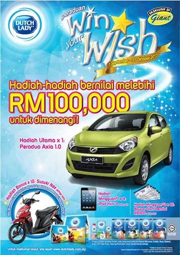 Contest Peraduan Malaysia: Dutch Lady Win Your Wish Contest!