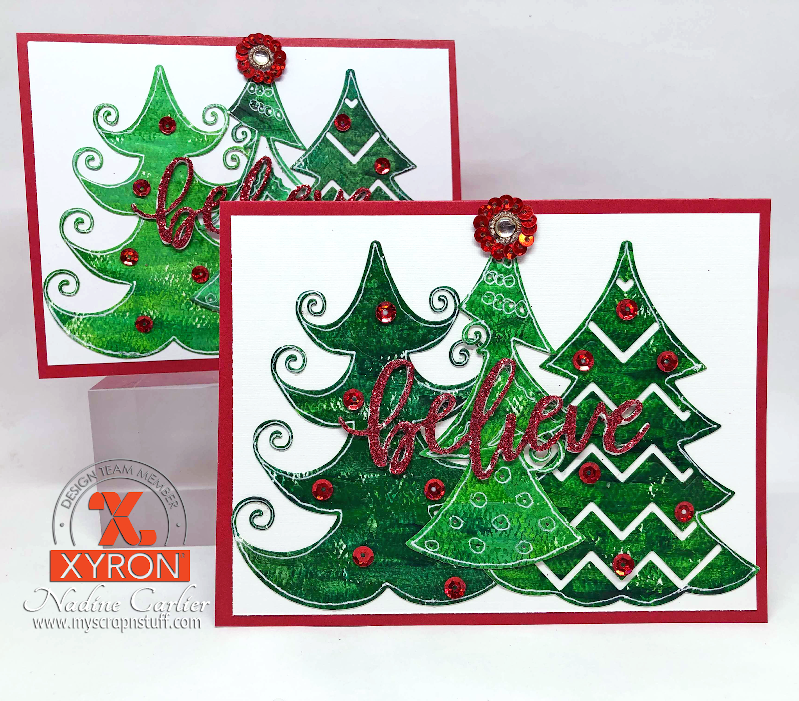 Whimsical Christmas Card ~ Nadine Carlier